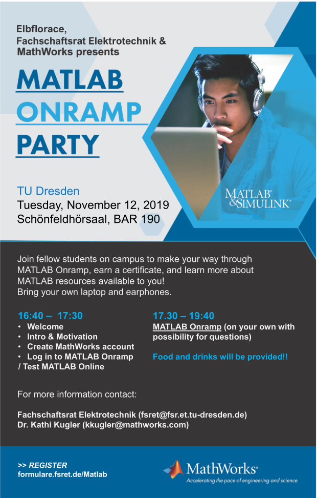 Matlab onramp party | Fachschaftsrat Elektrotechnik